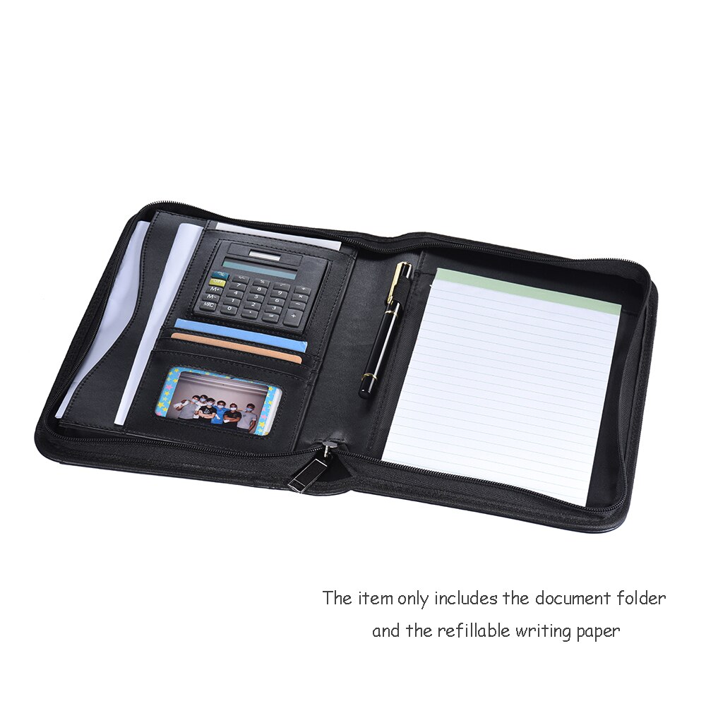 Padfolio PU Leather A5 Portable Business Portfolio... – Vicedeal
