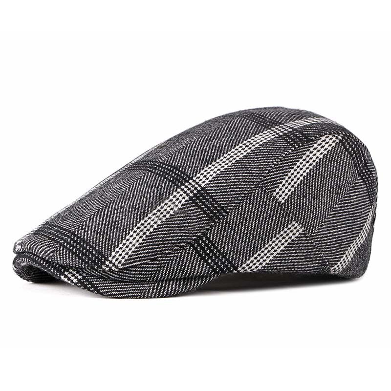 Fibonacci Autumn Winter French Plaid Beret Hats fo... – Grandado