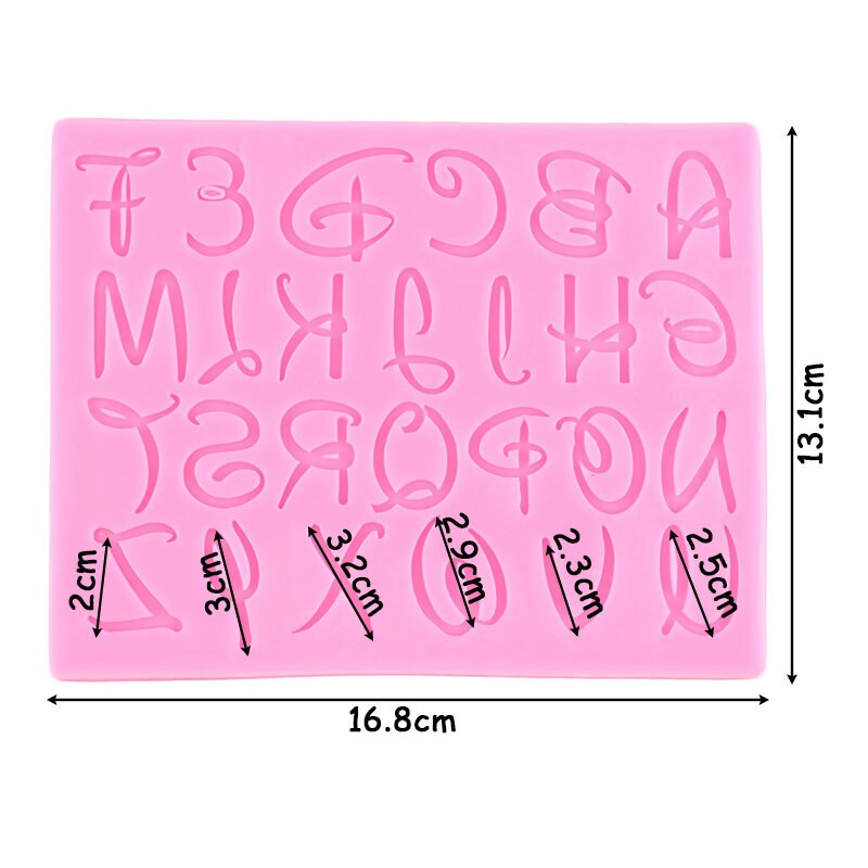 3D Letters Aantal Epoxyhars Siliconen Mal Diy Taar... – Grandado