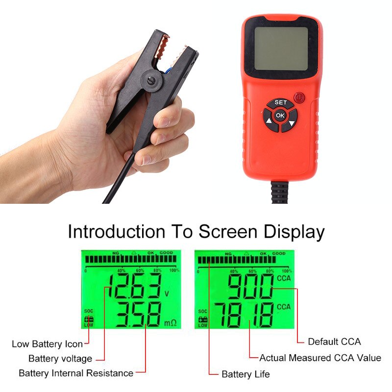 12V Car Battery Tester Vehicle Car LCD Battery Tes... – Vicedeal