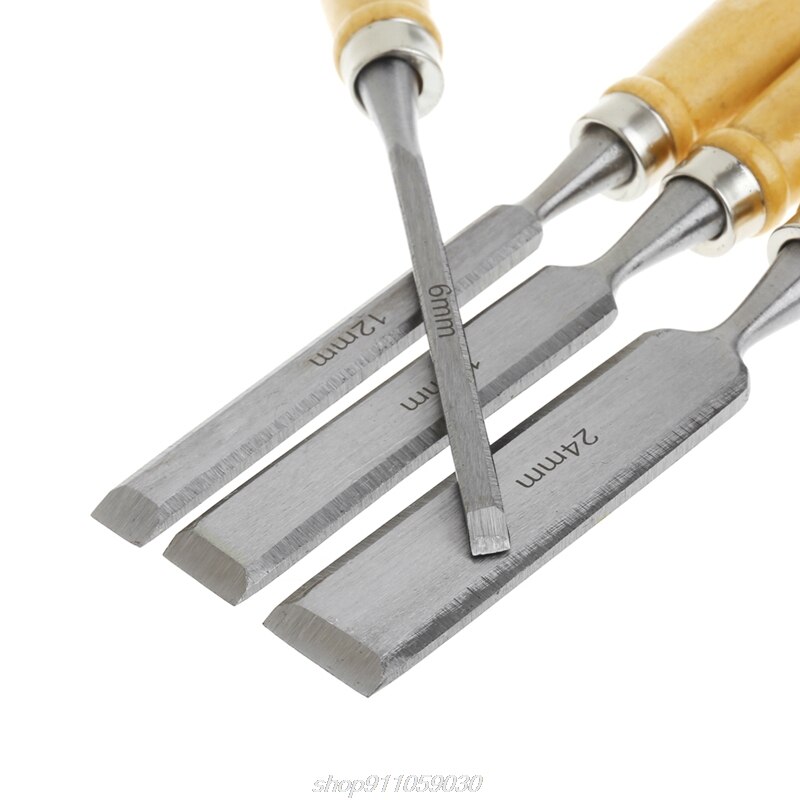 4 Stks/set Houten Sculptuur Platte Beitel Diy Hout... – Grandado