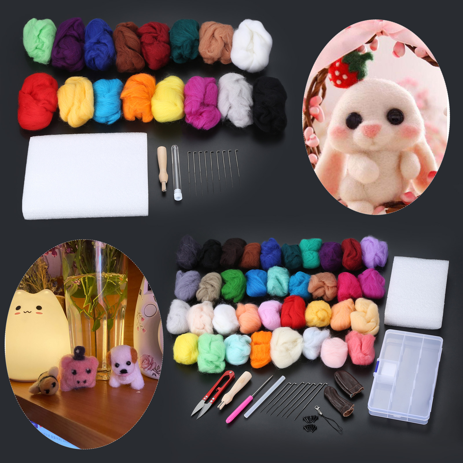 36 Kleur Of 16 Kleur Naaldvilten Kit Wol Vilten Ge... – Vicedeal