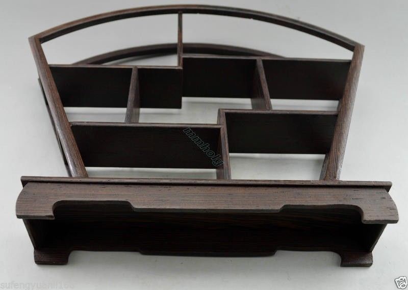 Collectible Decorated Old Handwork Wood Carved Cur... – Grandado