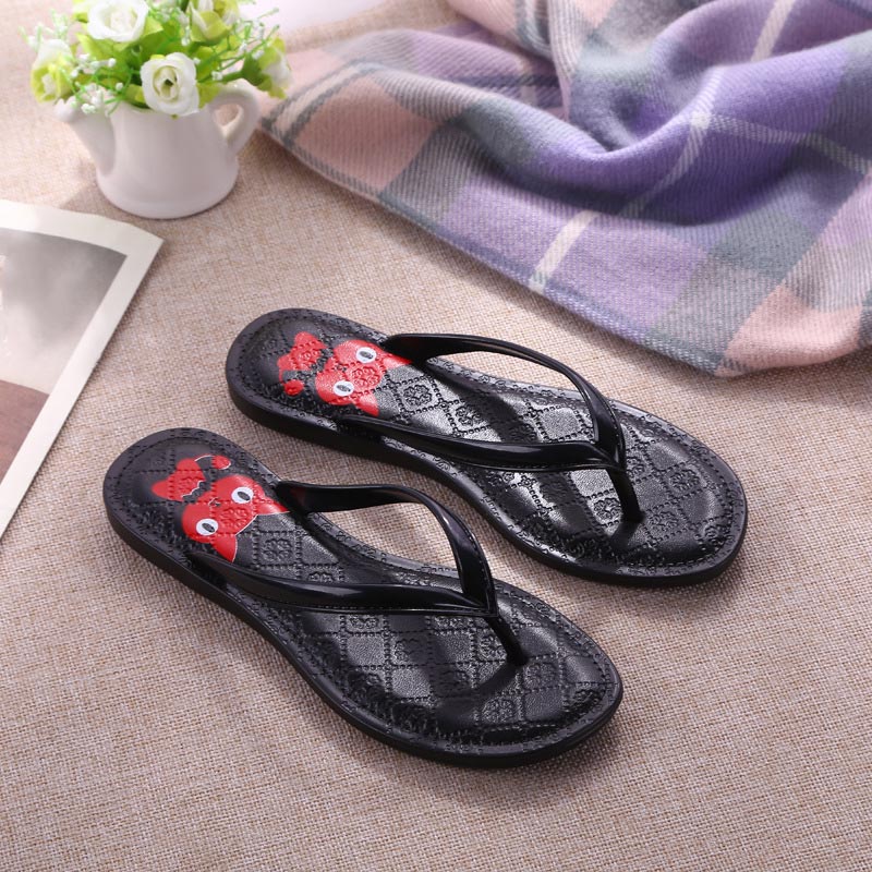 Zomer Slippers Vrouwen Leuke Kat Platte Slippers Z... – Grandado