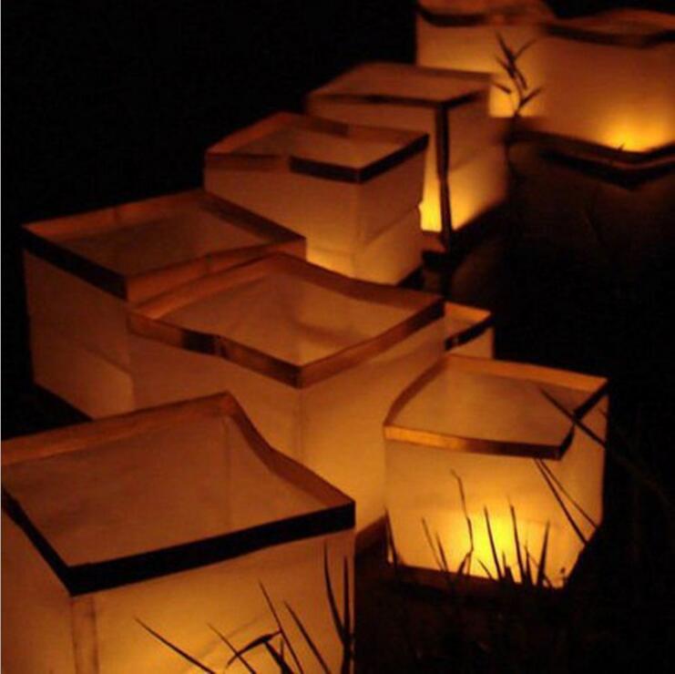 10pcs/lot 15cm Water Lanterns Square Chinese Float... – Vicedeal
