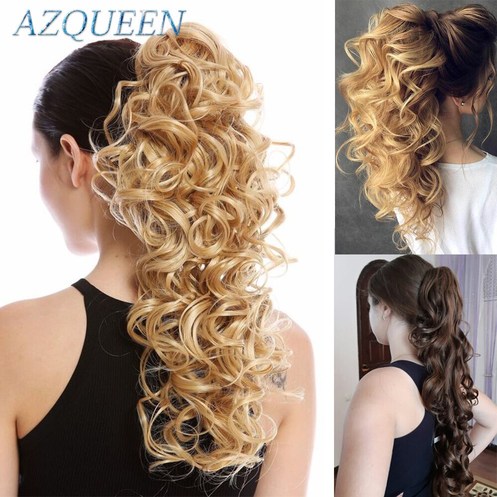 AZQUEEN Synthetic Long Thick Wave Pony Fiber Claw ... – Grandado