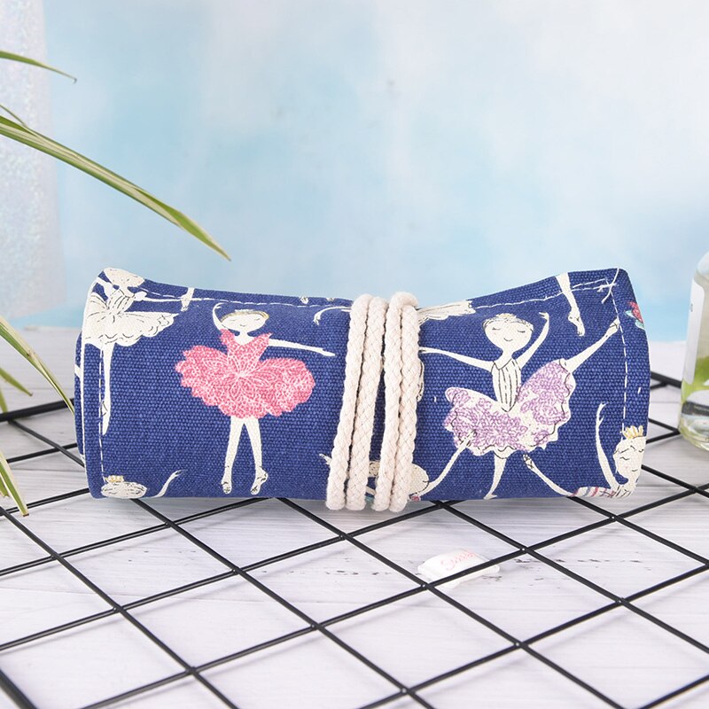 36 Gat Etui Grote Cartoon Canvas Wrap Roll Up Etui... – Grandado