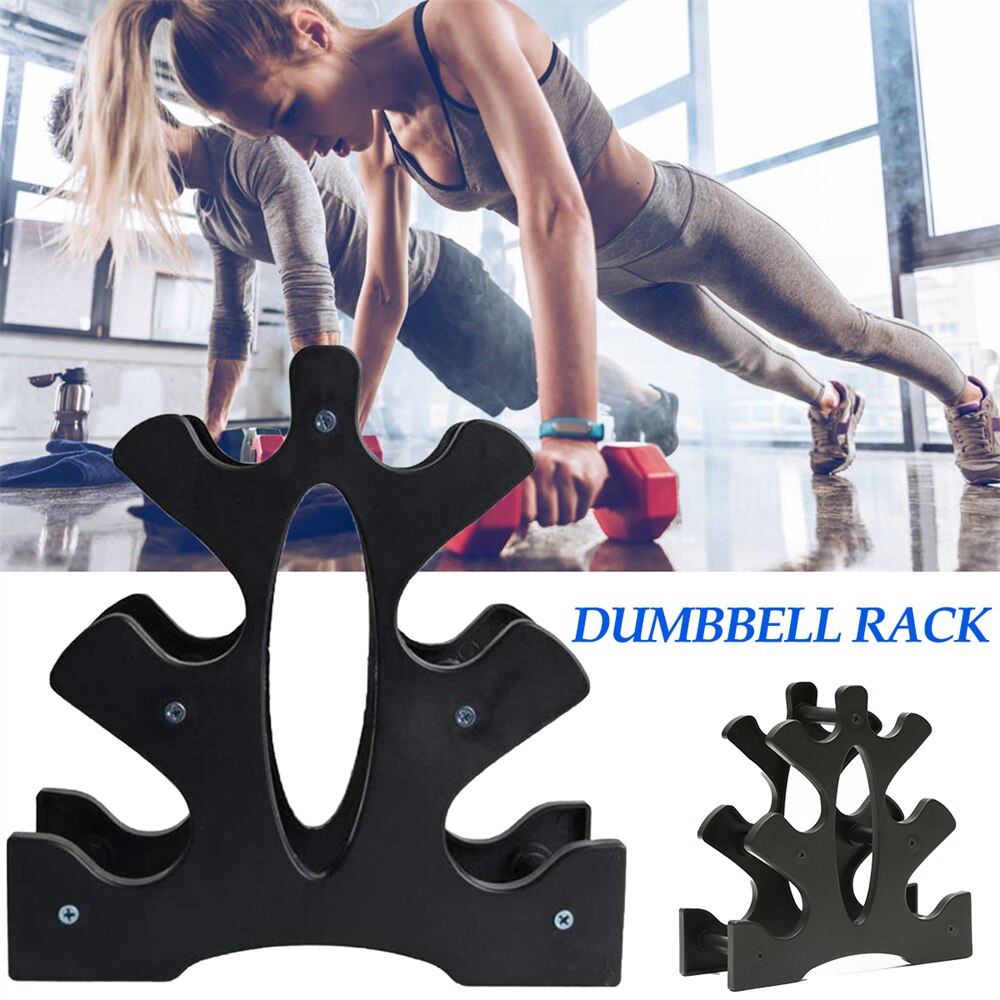 3-Tier Dumbbell Rack Weight Lifting Stand Weight S... – Grandado
