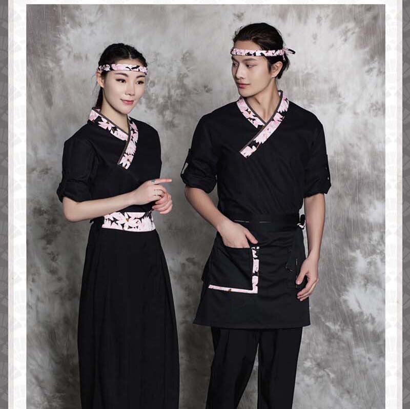 chef uniform Japanese service Kimono working wear ... – Grandado