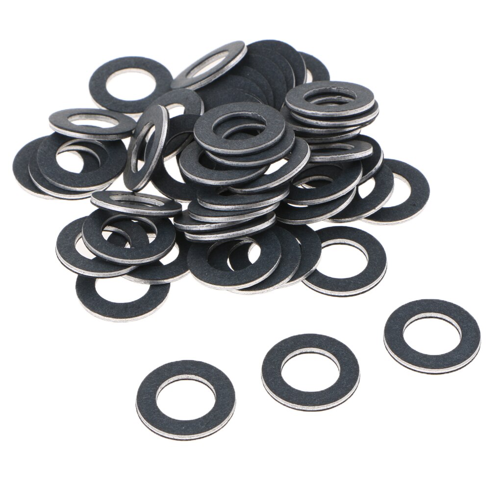 50pcs M12 Oil Crush Washers/Drain Plug Gaskets for... – Grandado