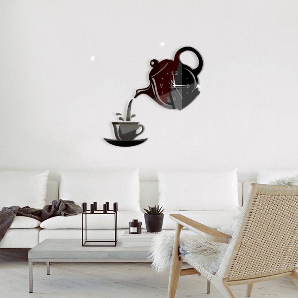 Kreative Diy Acryl Kaffee Tasse Teekanne 3D Wanduh... – Grandado