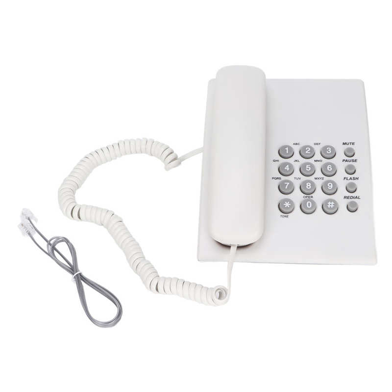 Teléfono fijo con cable, manos libres, 3 Dial rápi... – Grandado