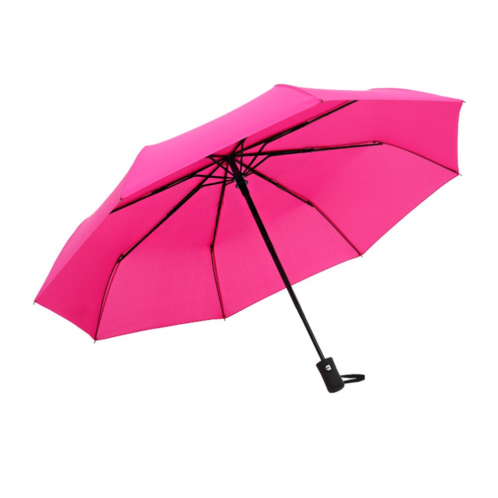 Solid Color Umbrella Parasol Fully-automatic Umbre... – Grandado