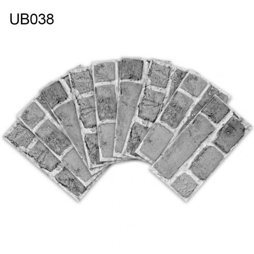9 stk 20 x 10cm 3d mursten efterligning vandtæt fl... – Vicedeal