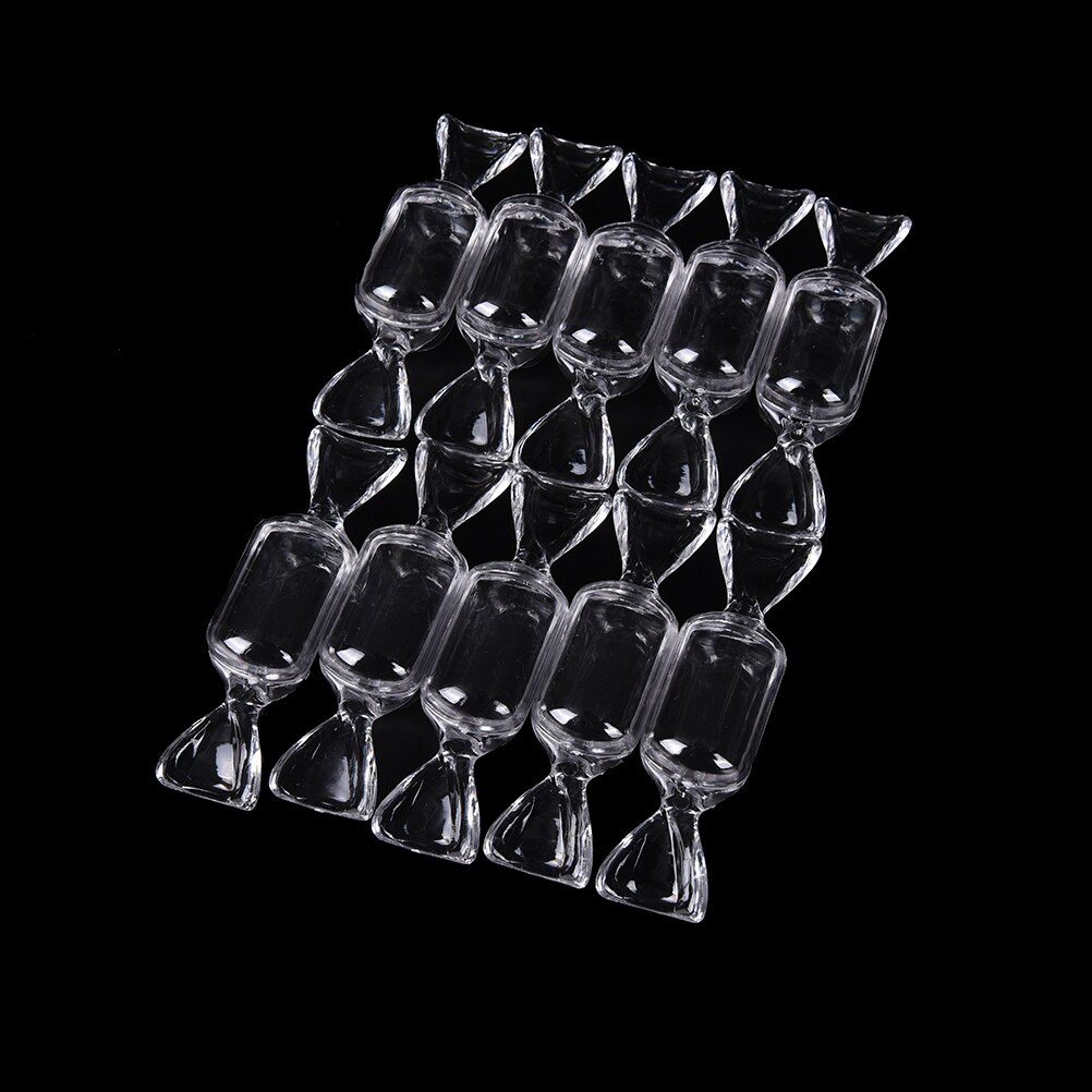 8CM 10Pcs Transparent Clear Plastic Sweet Shaped C... – Grandado