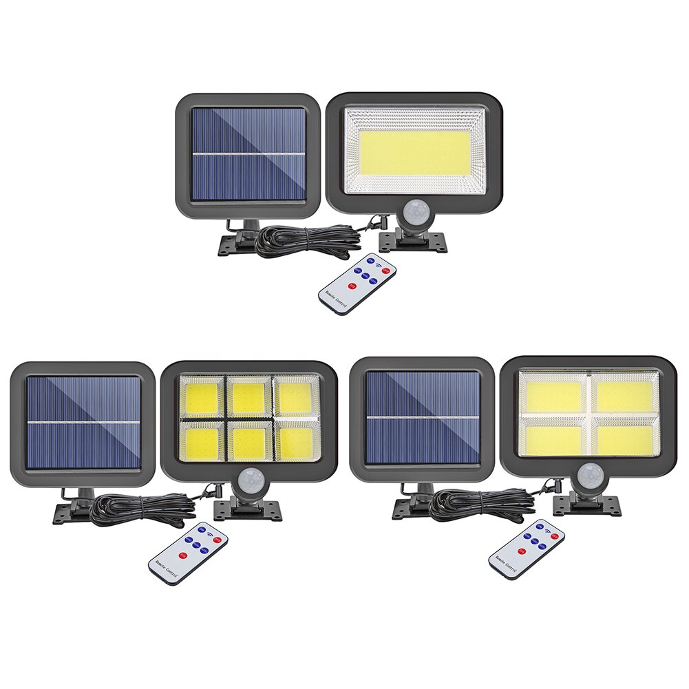 128 LED IP65 LED Solar Wall Light Remote Control M... – Vicedeal