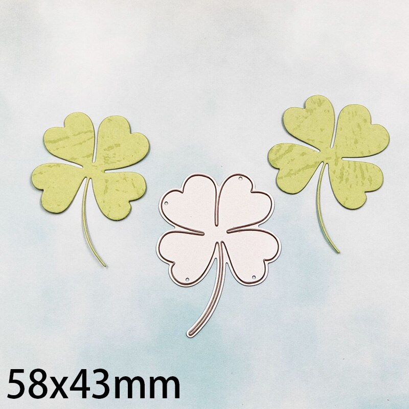 Four-leaf Clover Beautiful Leaves Flowers Metal Cu... – Grandado