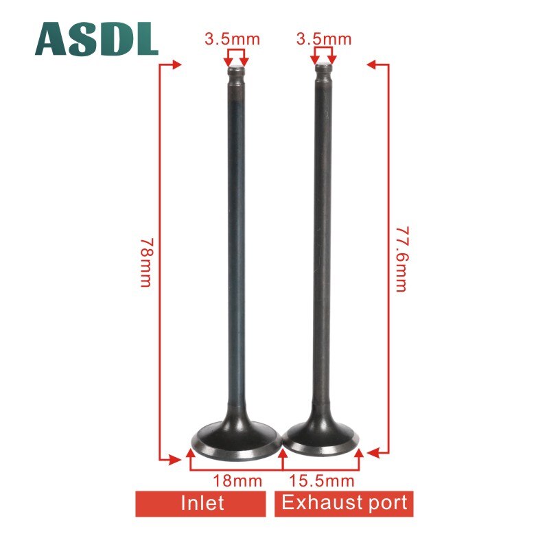 Motorcycle Intake and Exhaust Valves for Yamaha FZ... – Vicedeal