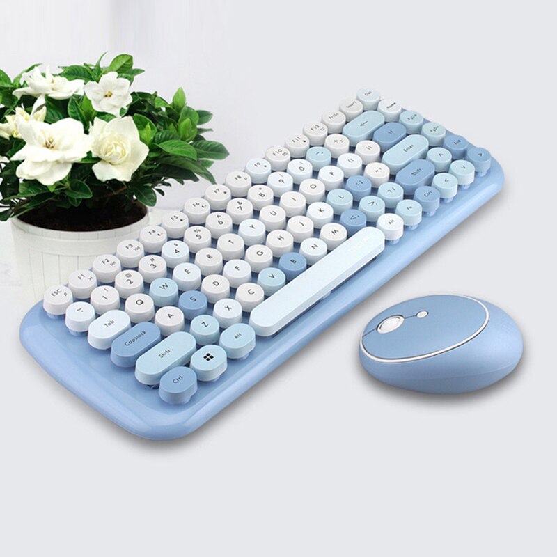 Wireless Keyboard Portable 84 keys Mini Punk Key C... – Grandado