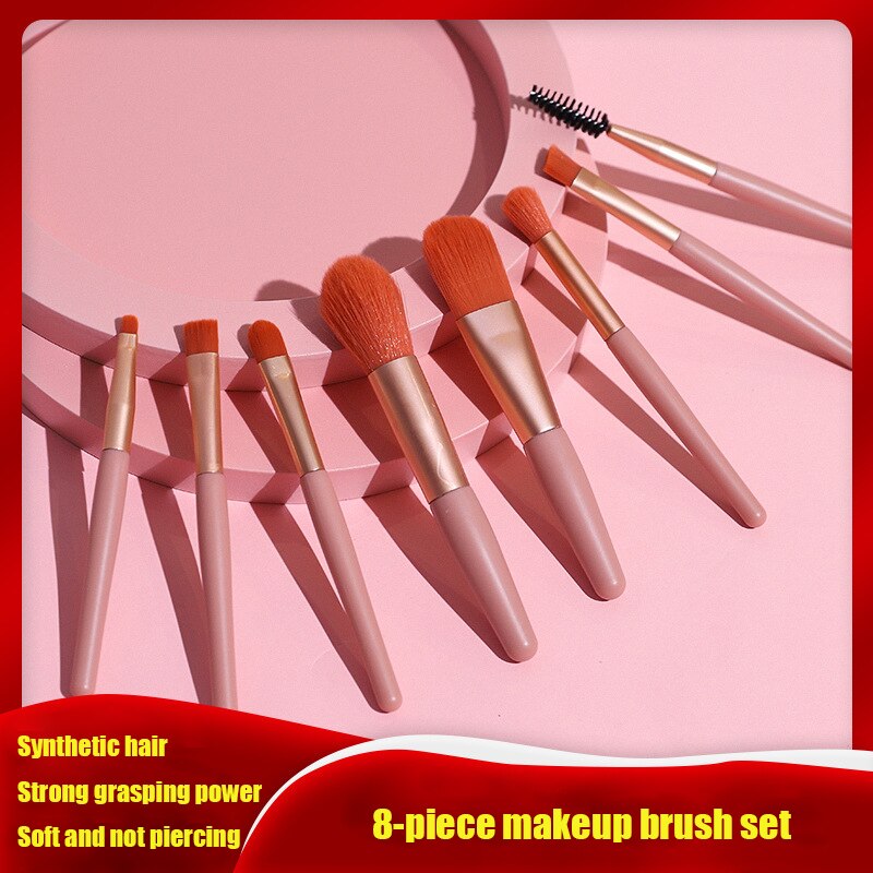 8 Stuks Mini Make-Up Kwasten Set Foundation Oogsch... – Grandado