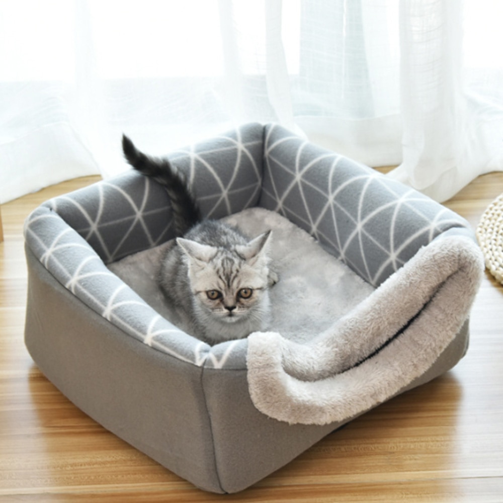 Kat Bed Huis Pet Nest Warm Winter Hond Sofa Huis K... – Vicedeal