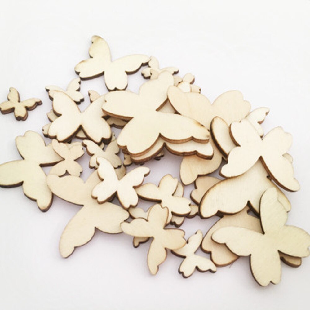 Décorations artisanales en bois en forme de papill... – Grandado