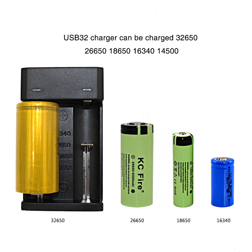 Uranusfire USB Charger For 18650 26650 16340 36650... – Grandado