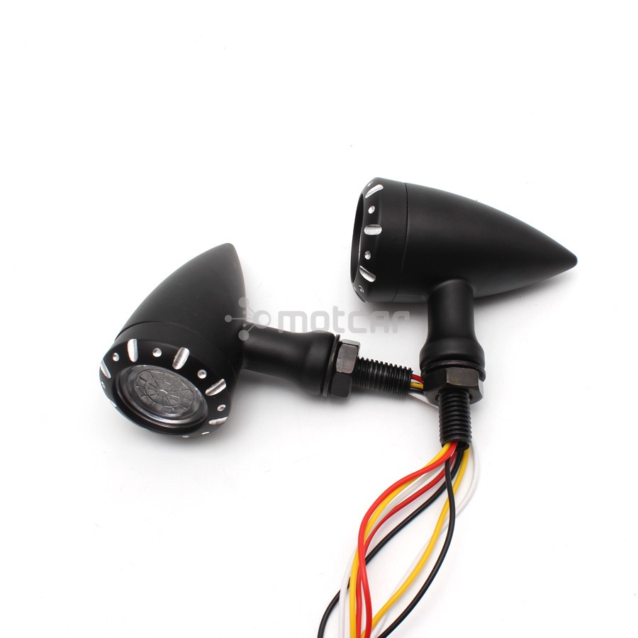 Motorcycle Flashing LED Turn Signals Brake Blinker... – Grandado