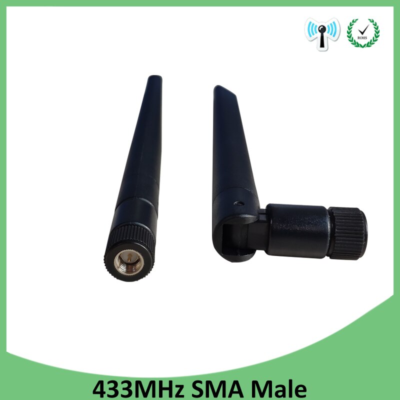 2 stk 433 mhz antenne 5 dbi lora sma hanstik 433 m... – Vicedeal