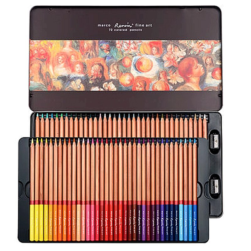 Marco Renoir Colored Pencil Set 24/36/48/72/100/12... – Vicedeal