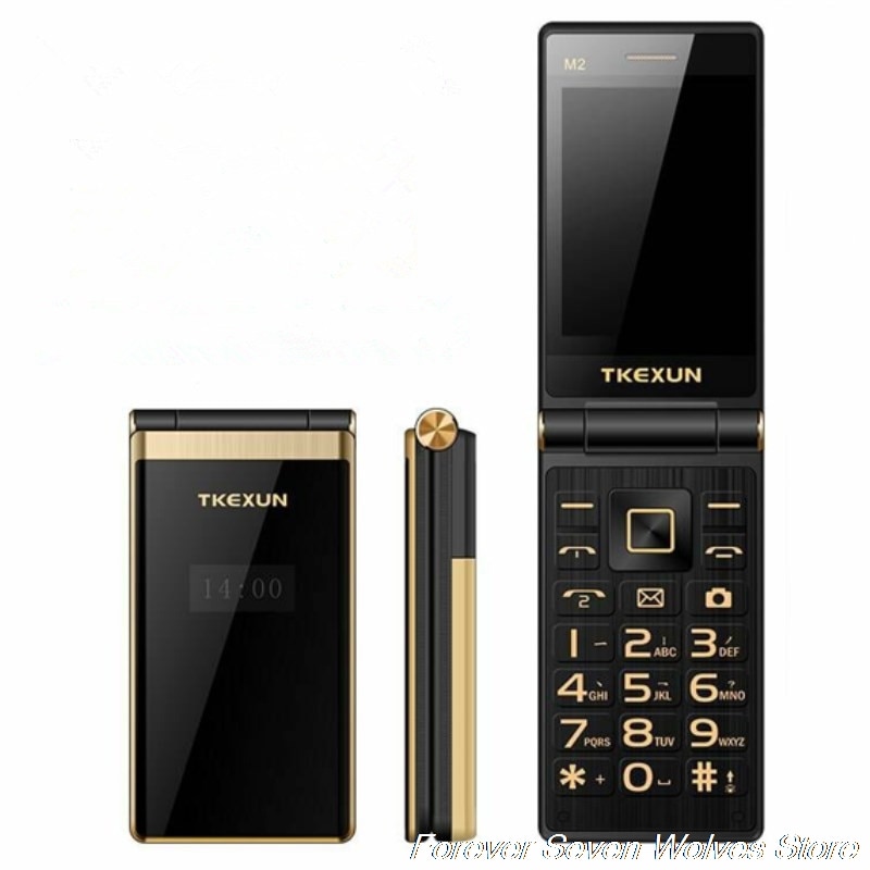 Original TKEXUN M2 Flip Metal Body Phone Dual Scre... – Vicedeal