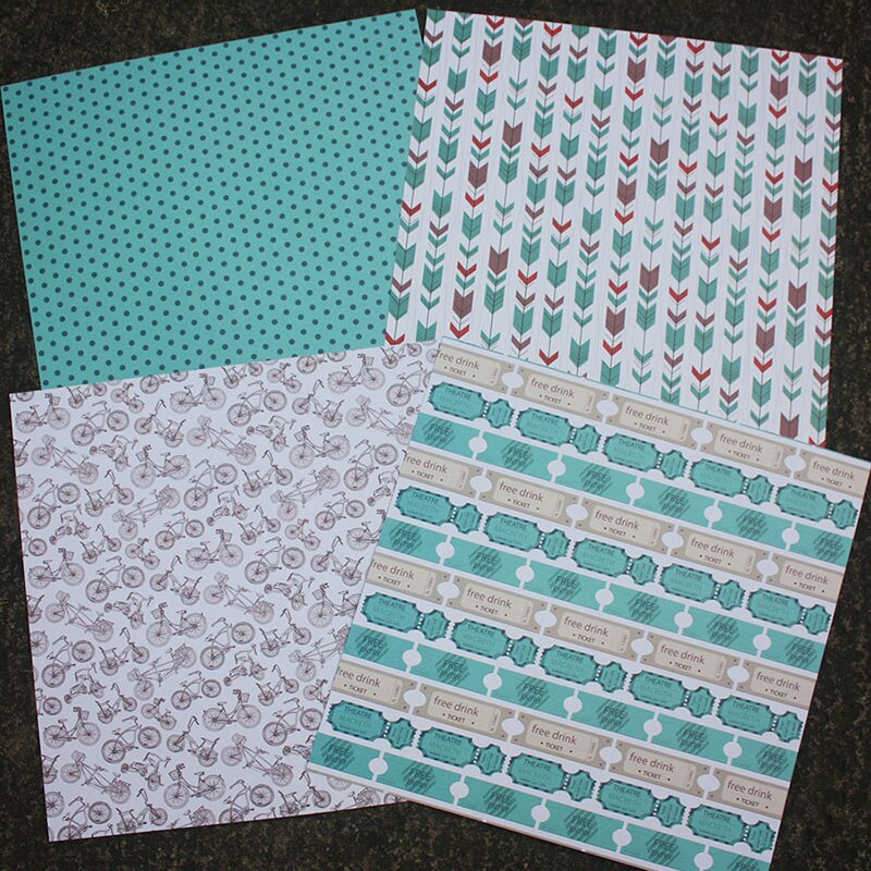 24 sheets 6"X6" Let's Travel patterned paper Pad S... – Vicedeal