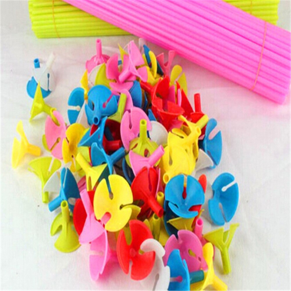 50 set/lote 27cm globo de látex palo PVC varillas ... – Grandado