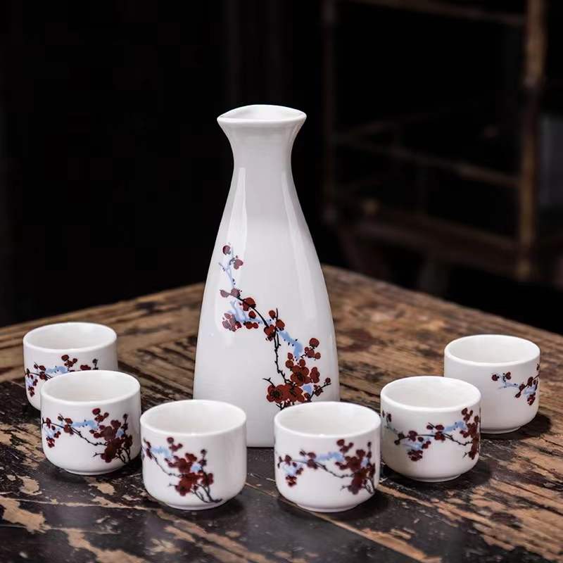 Antique Ceramic Wine Set Simple Wine Pot Wine Disp... – Grandado