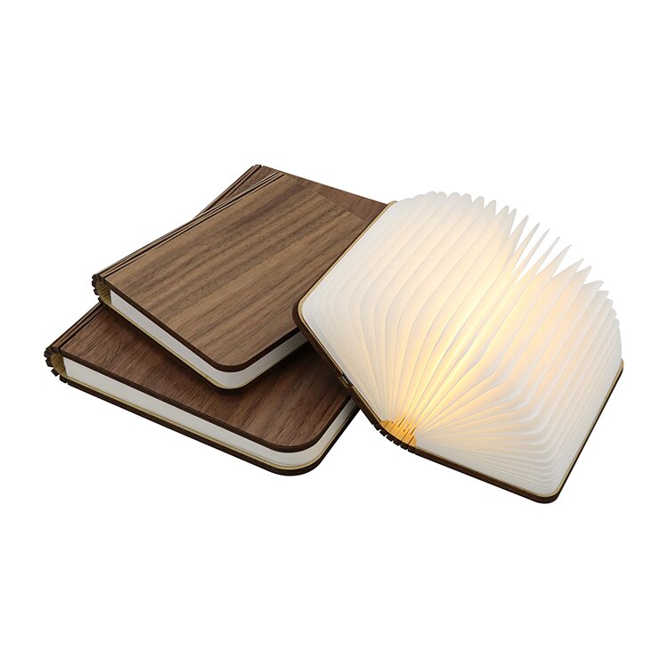 Portable 3 color 3D LED book night light wooden 5V... – Grandado