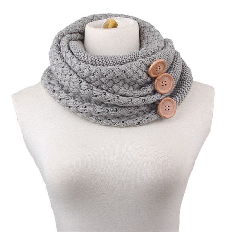 Winter Warm Knit Infinity Scarf Brand Luxury Women... – Grandado