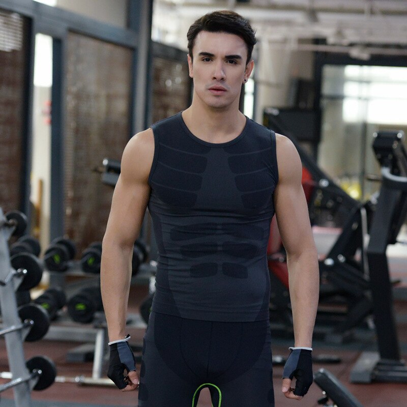 Summer Men sport GYM model bodybuilding Compressio... – Grandado