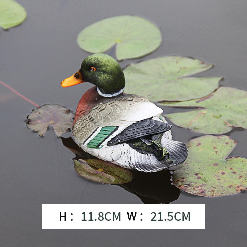 Swan Mandarin Duck Garden Pond Floating Animal Orn... – Grandado