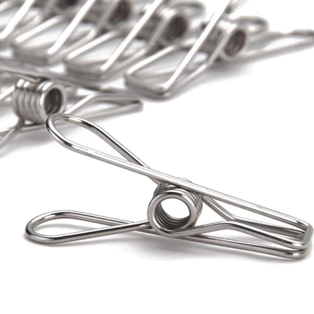 20Pcs Multifunctionele Rvs Clips Wasknijpers Pinne... – Vicedeal