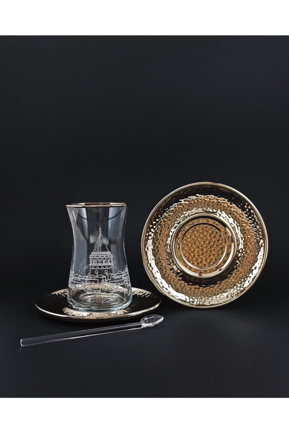 Turkish Tea Cup Galata Tower Themed 18 piece Turki... – Grandado