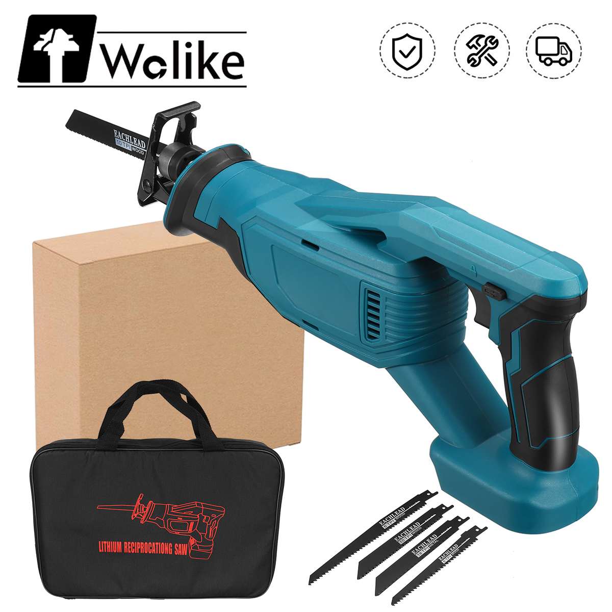 Elektrische Zaag Reciprozaag Met 4 Bladen 4000Rpm/... – Vicedeal