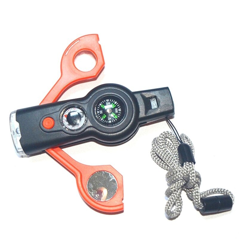 Multifunction 7 in1 Outdoor Survival Whistle Keych... – Grandado