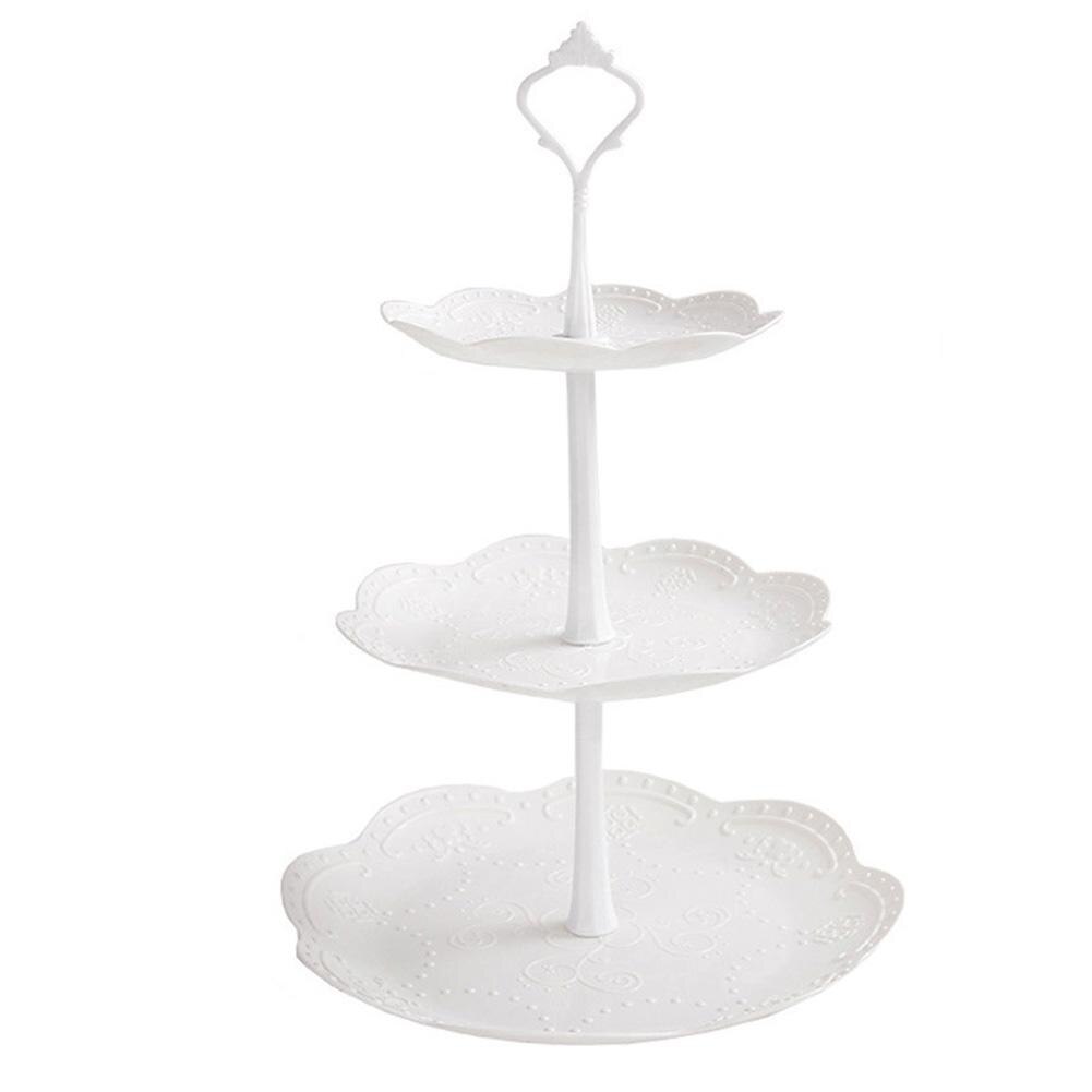 3 Tier Plastic Cake Stand Afternoon Tea Wedding Pl... – Grandado