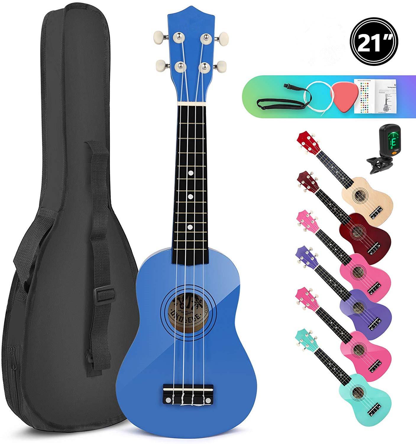 21 zoll Sopran Linde 4 Strings Ukulele Starter Kit... – Vicedeal