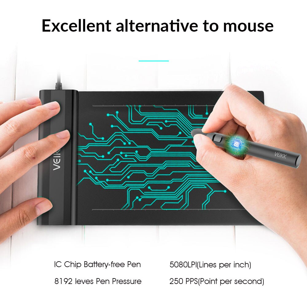 VEIKK S640 Graphics Drawing Tablet 6*4 Inch Tablet... – Grandado