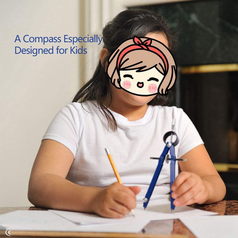 2 Pack Drafting Compass with Lock Math Bow Compass... – Grandado