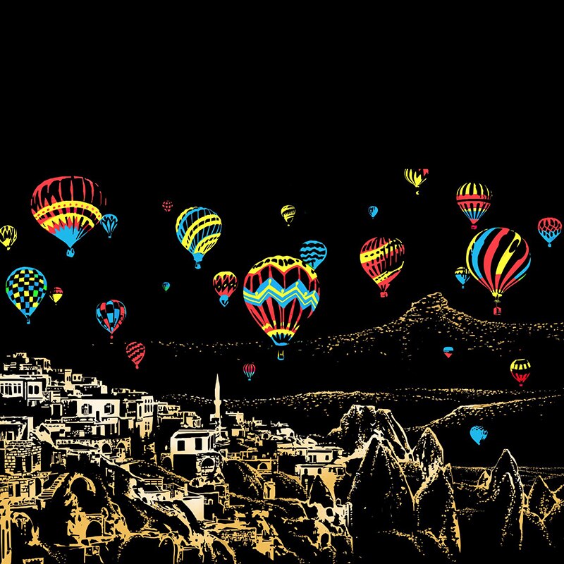 Colorful City Series Night Scratch Painting World ... – Vicedeal