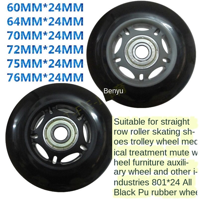 4 Pcs/set 64 70 72mm Blue 82A Kid's Wheel,Black Tr... – Vicedeal