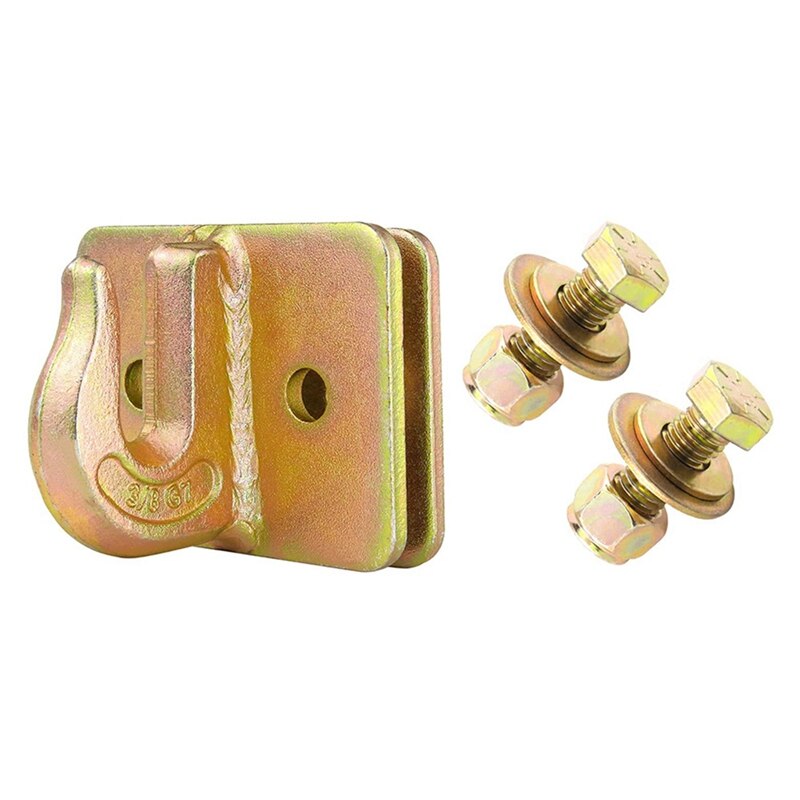 3/8 Inch Welded Trailer Hook with Support Plate Gr... – Vicedeal