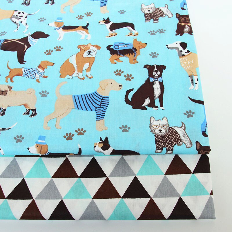 DIY Dog Pattern Twill Cotton Fabric Bundle Sewing ... – Grandado